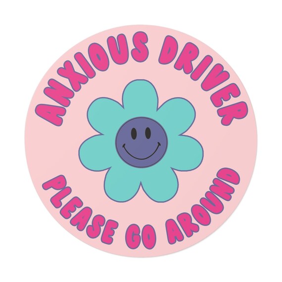 Anxious Driver Please Go Around 6 Round Circle Bumper - Etsy