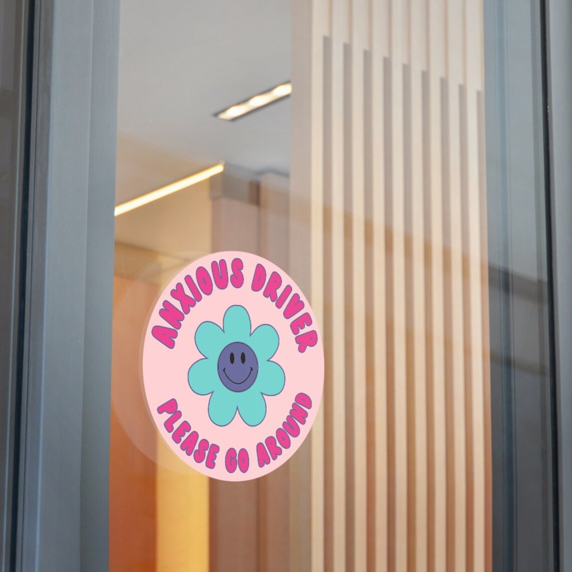 Anxious Driver Please Go Around 6 Round Circle Bumper - Etsy