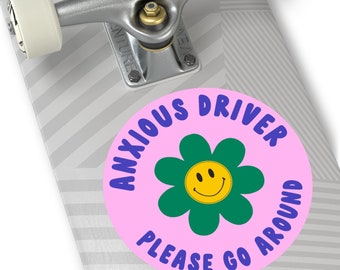 Anxious Driver Please Go Around 6 Round Circle Bumper - Etsy