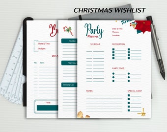 Christmas Planner Printable, Holiday Planner, Gift Budget Planner ...