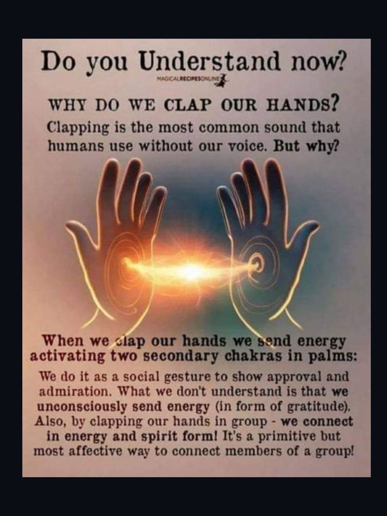 Why Do We Clap Our Hands - Etsy