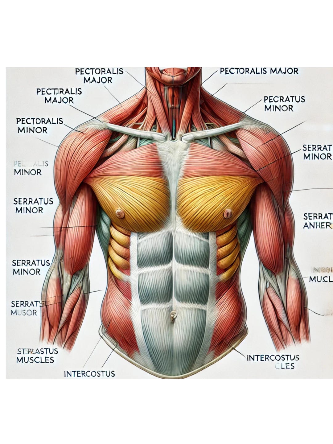 Muscles Of The Chest Etsy Canada
