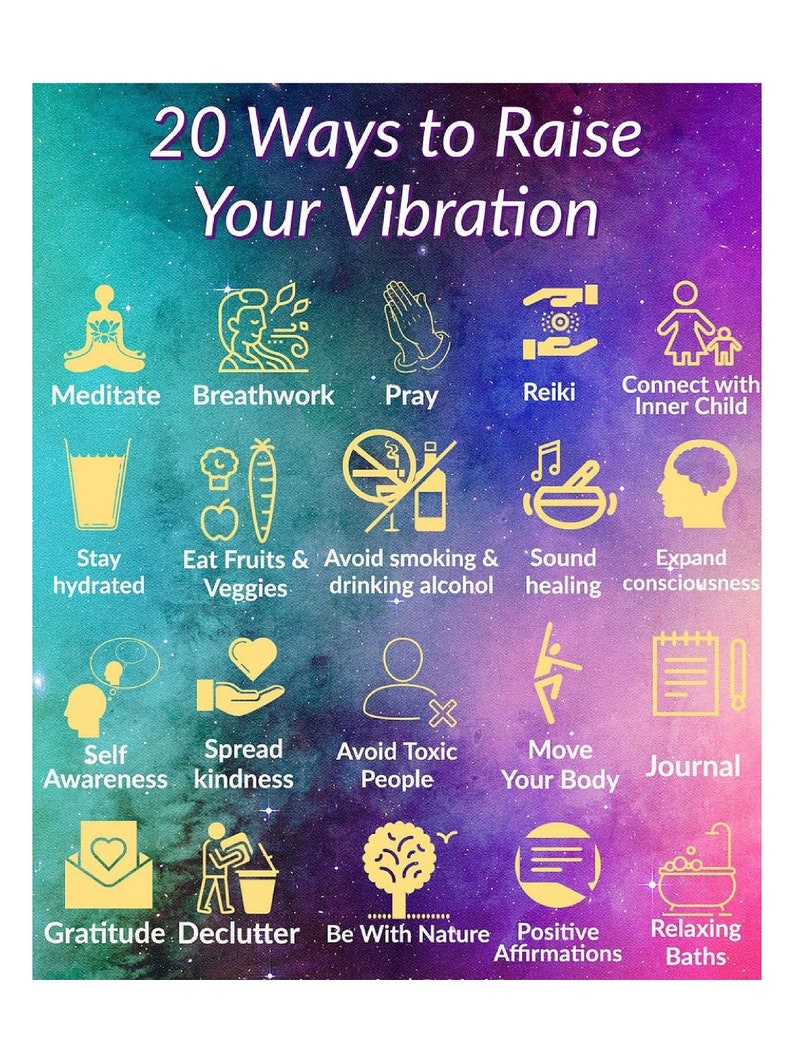 20 WAYS to RAISE Your VIBRATIONS, Raise Frequency and Spirit Vibration ...