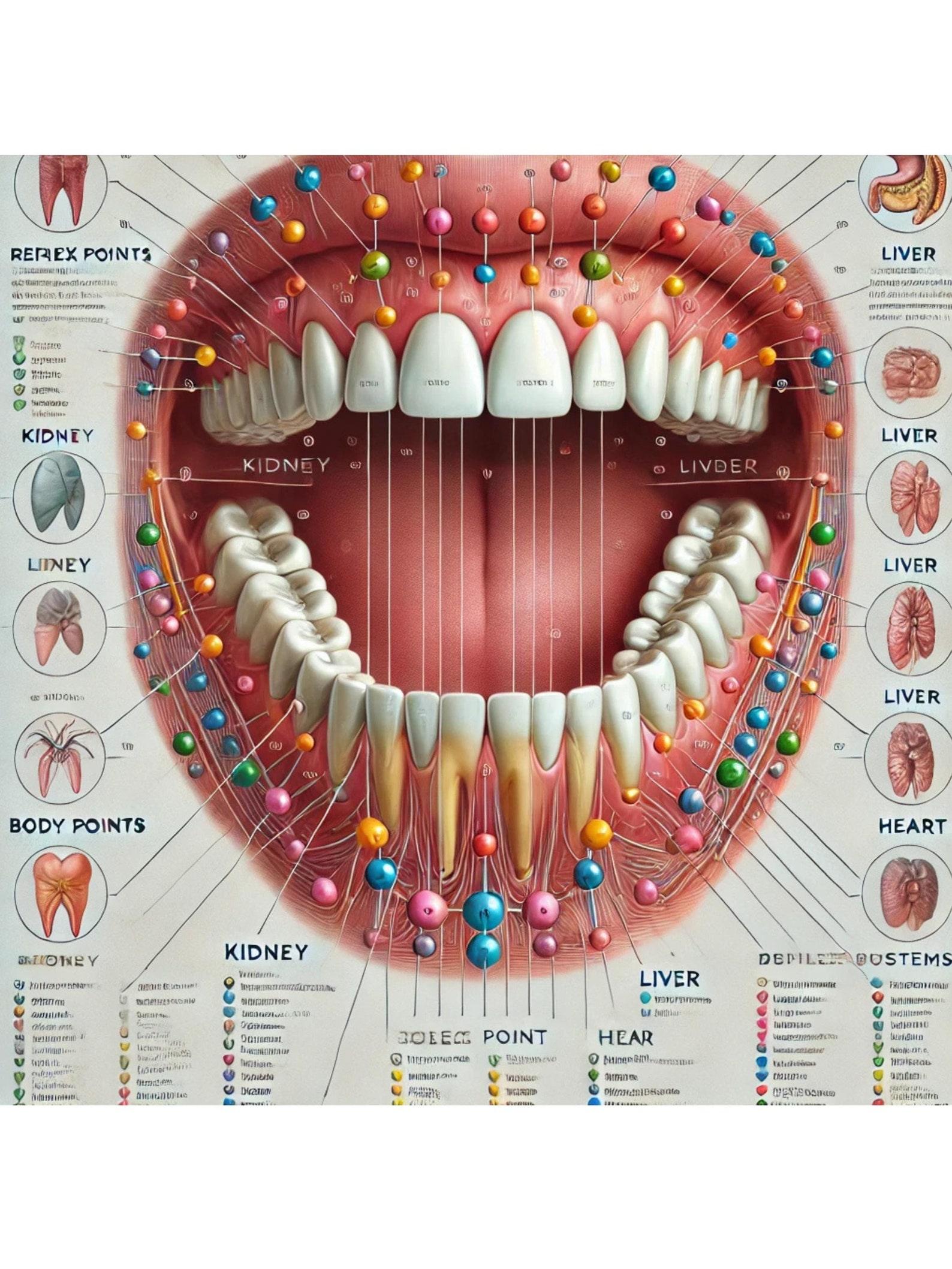 TEETH REFLEXOLOGY CHART - Etsy Canada