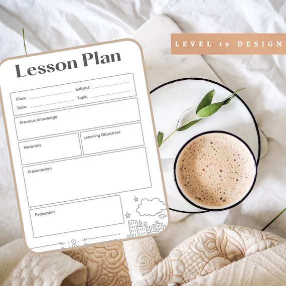 Digital Lesson Plan Template Lesson Planner Printable - Etsy UK