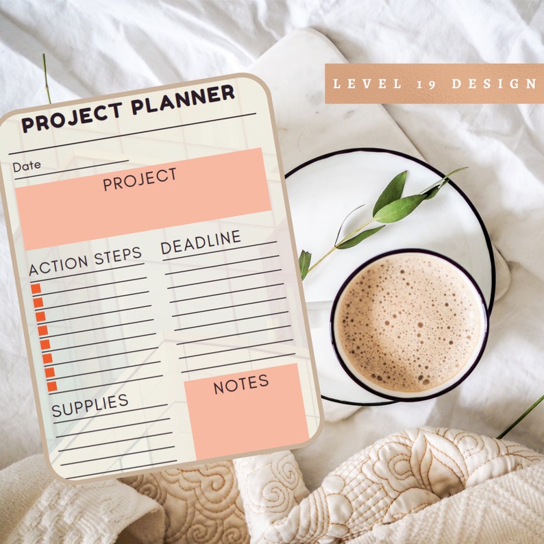 Minimalist Project Planner Printable Productivity Planner - Etsy