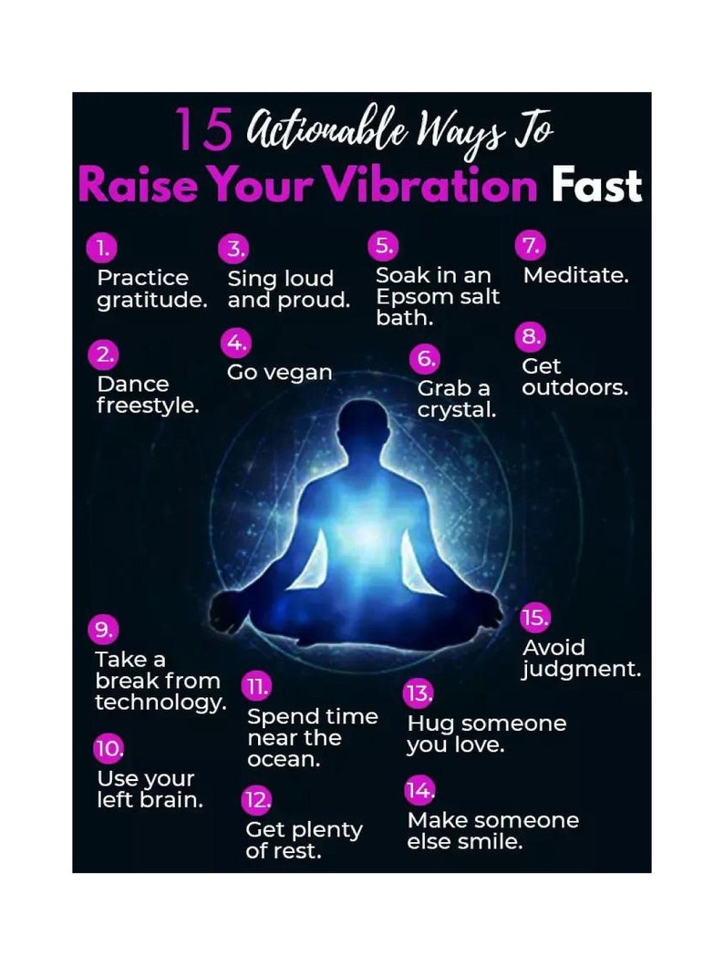 15 Ways to Raise Your Vibrations Fast - Etsy