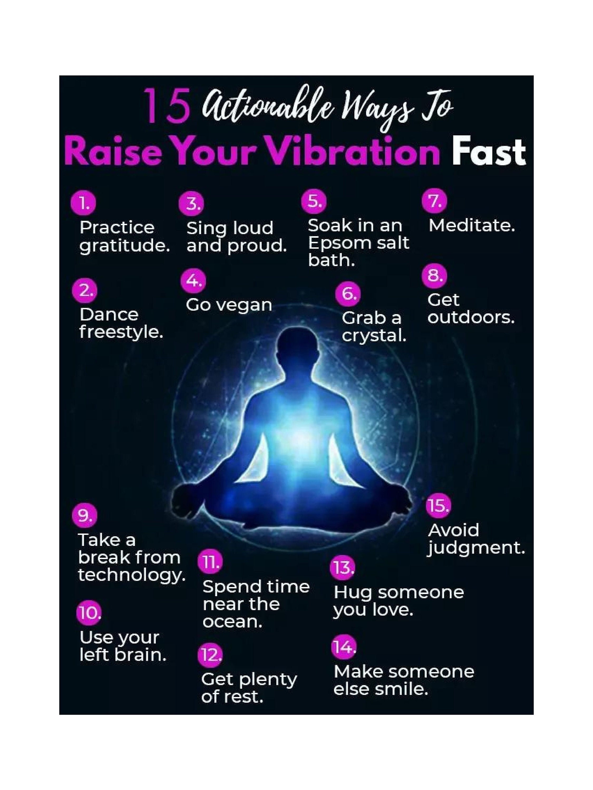 15 Ways to Raise Your Vibrations Fast - Etsy