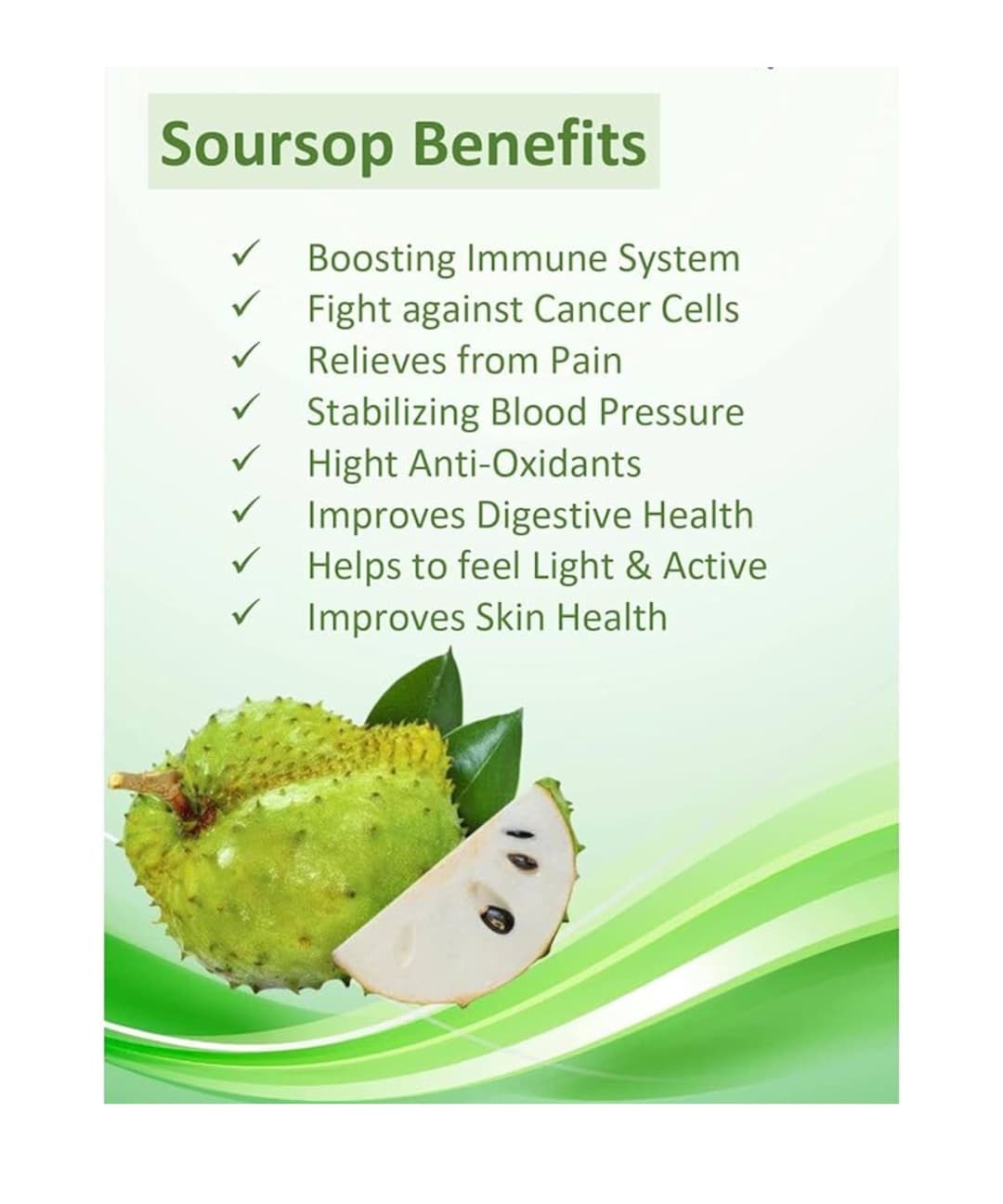 Soursop Benefits, Cancer Fighting Cell Rejuvenating Fruit - Etsy