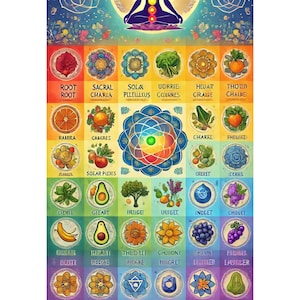 Foods That Heal Chakras With Manual - Etsy
