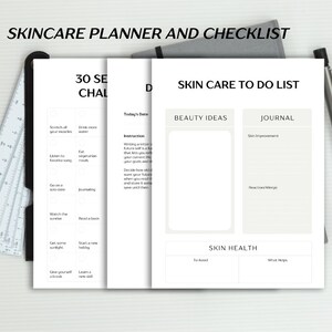 Skincare Planner Printable, Skincare Routine Planner, Skincare Planner ...