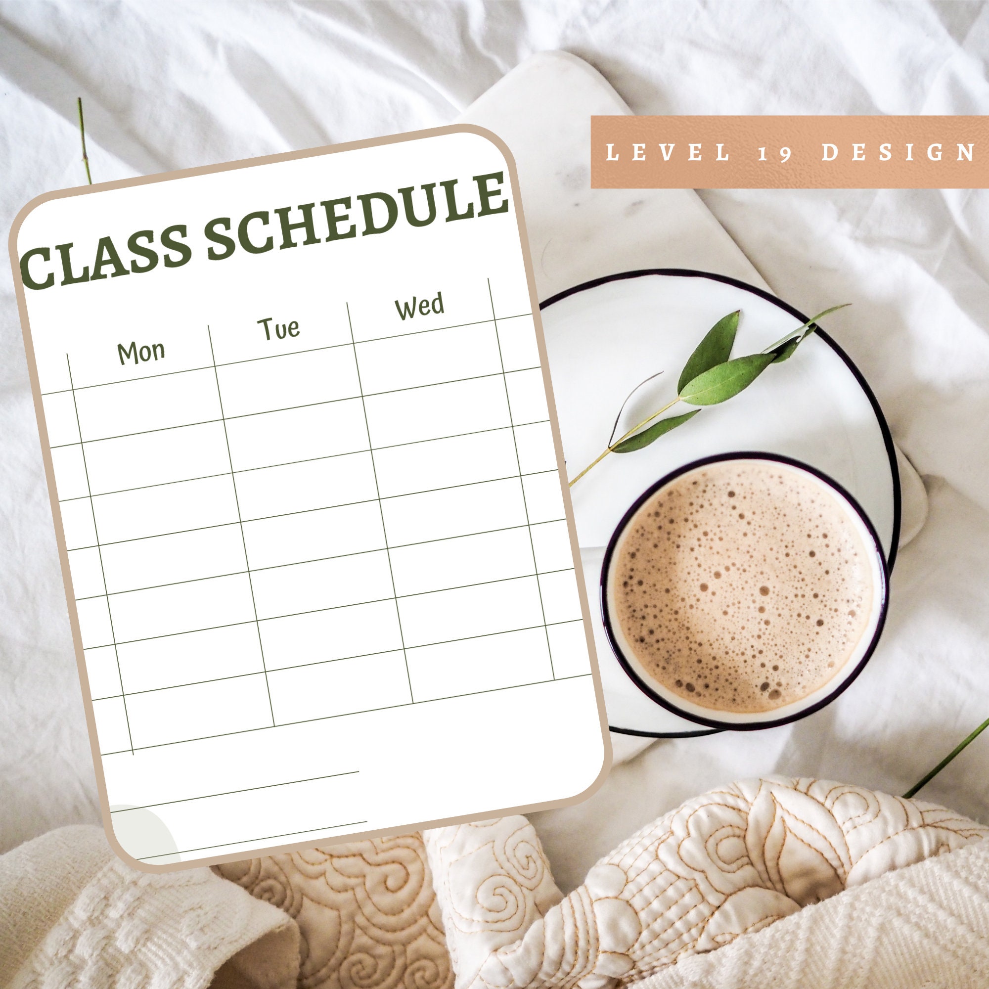 Classroom Schedule, Fillable Classroom Printable, School Timetable ...