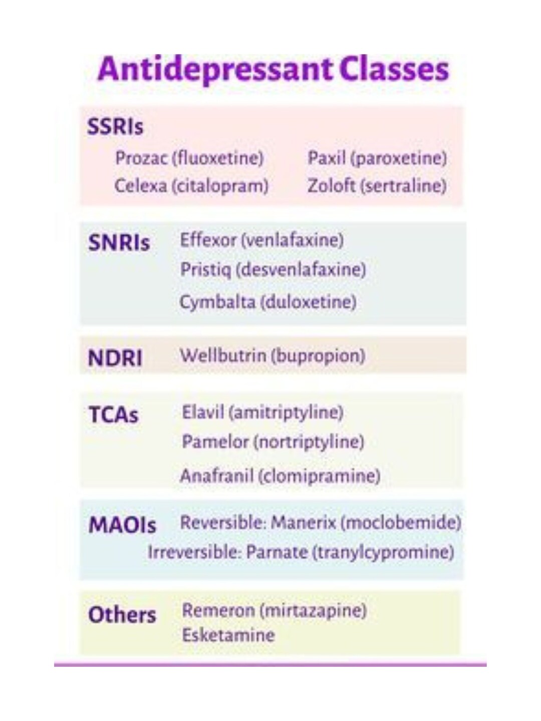 PSYCH MEDS (ANTIDEPRESSANTS) Pharmacology Study Guide - Etsy