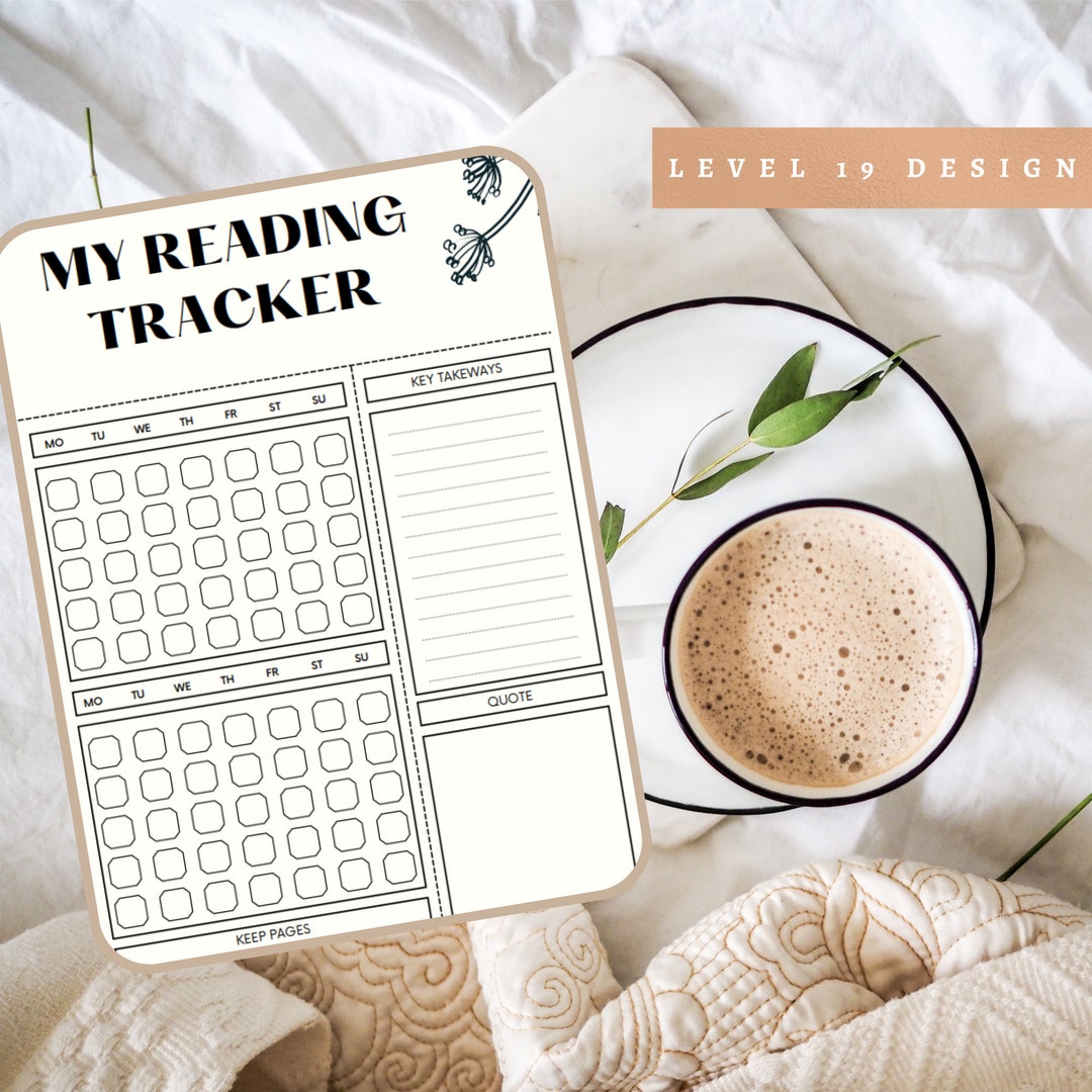 Printable Reading Tracker, Reading Log, Reading Journal, Book Tracker ...
