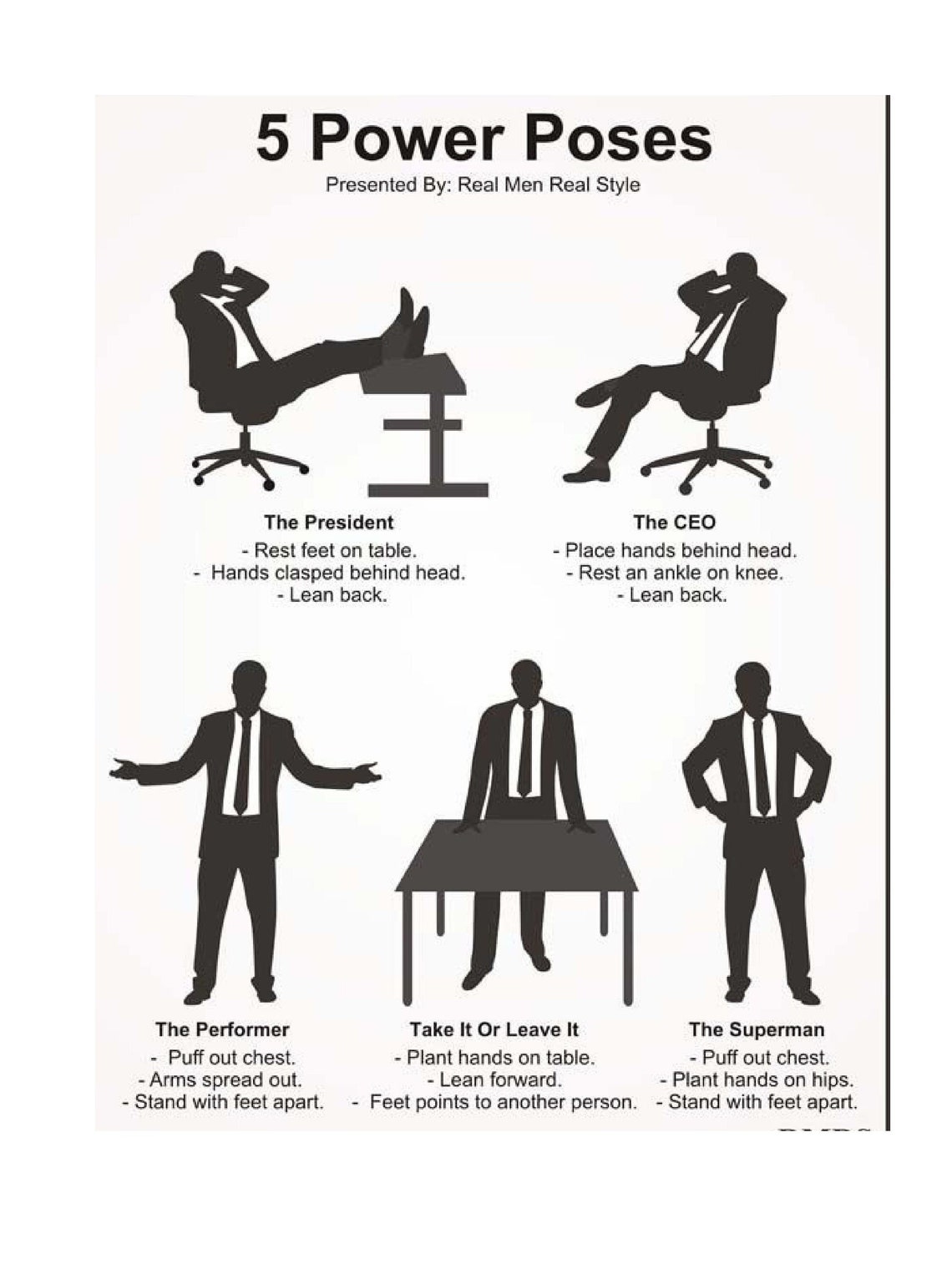 5 POWER POSES - Etsy