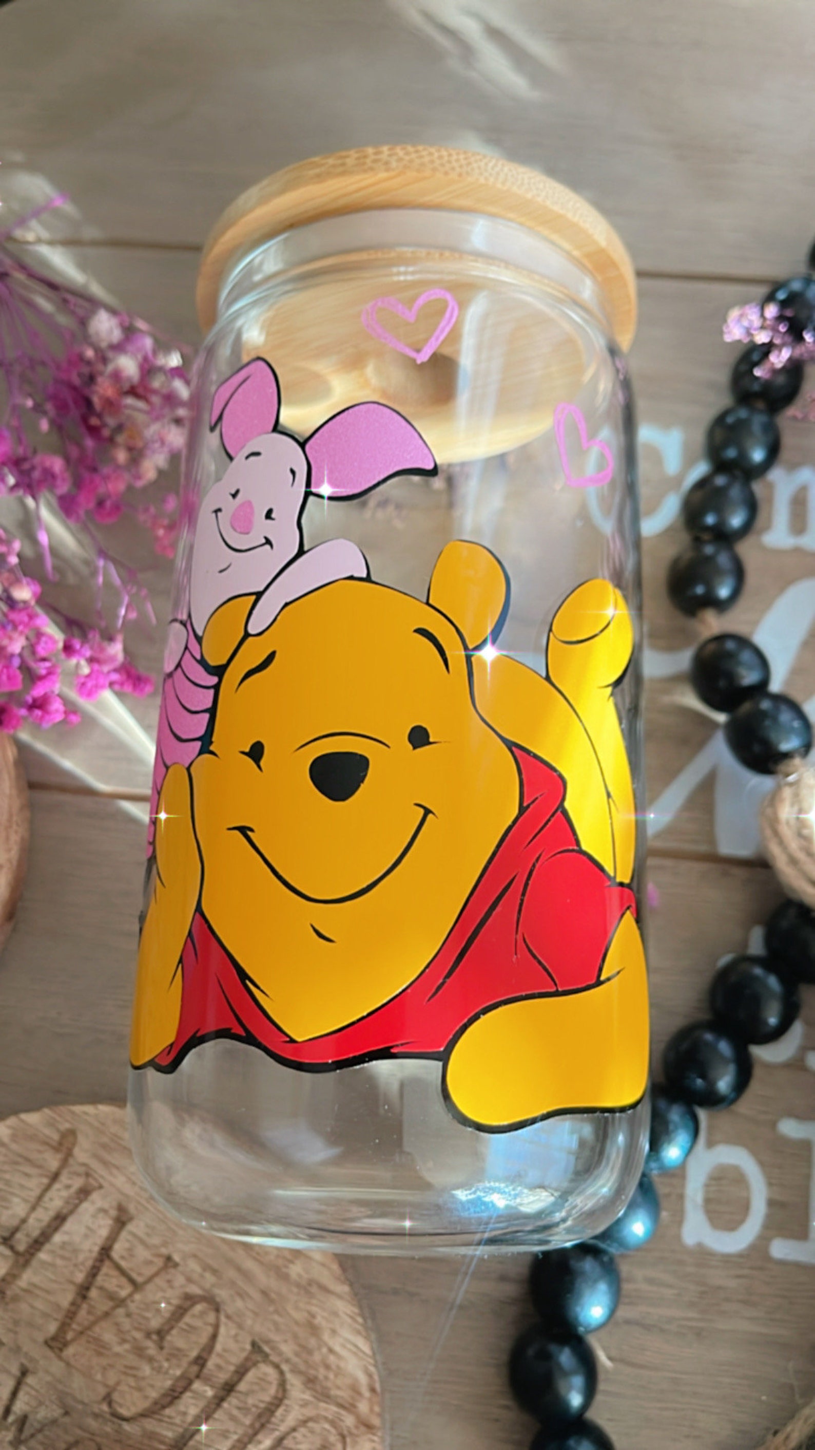 Winnie the Pooh & Piglet | Handmade Libby Cup |coffe | Beer Can ...