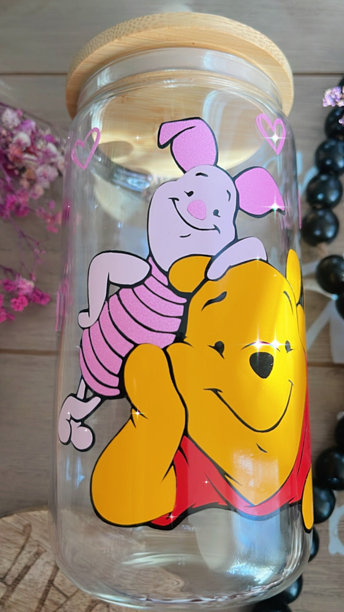 Winnie the Pooh & Piglet | Handmade Libby Cup |coffe | Beer Can ...