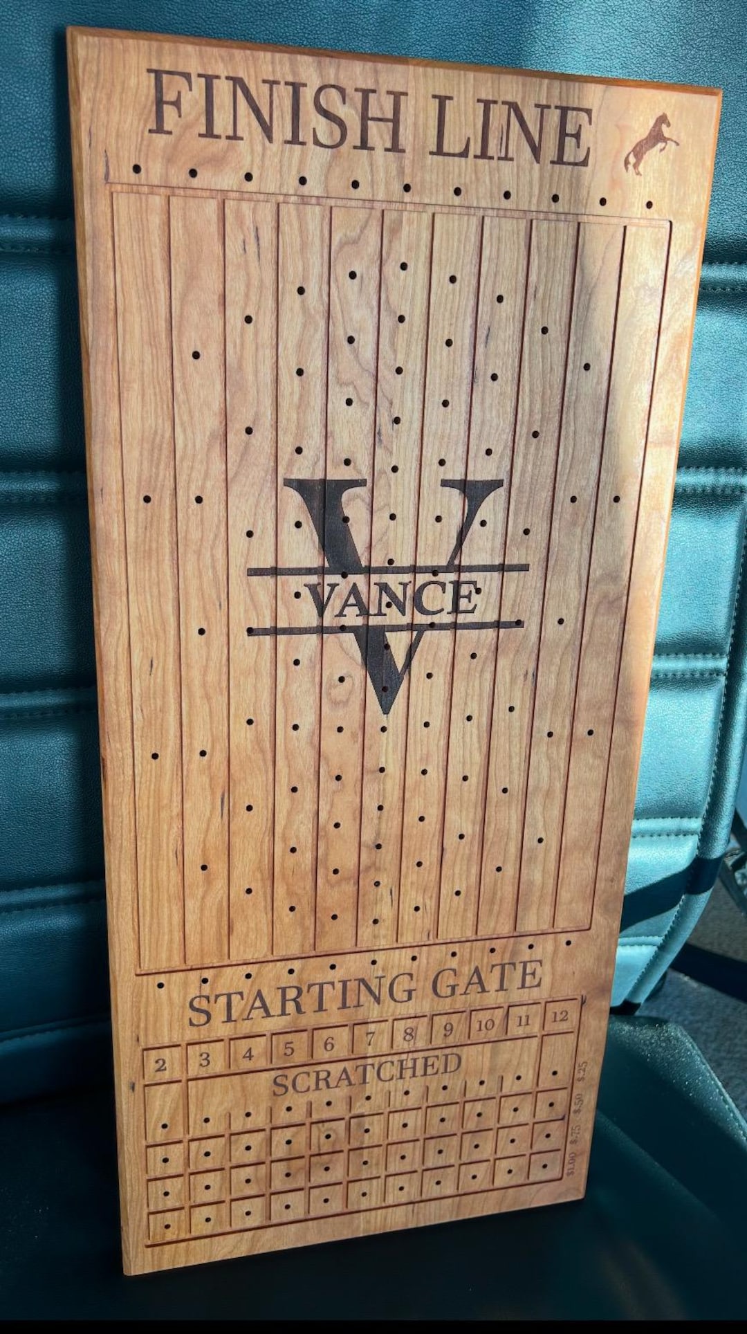 Custom Engraved Horse Racing Game - Etsy