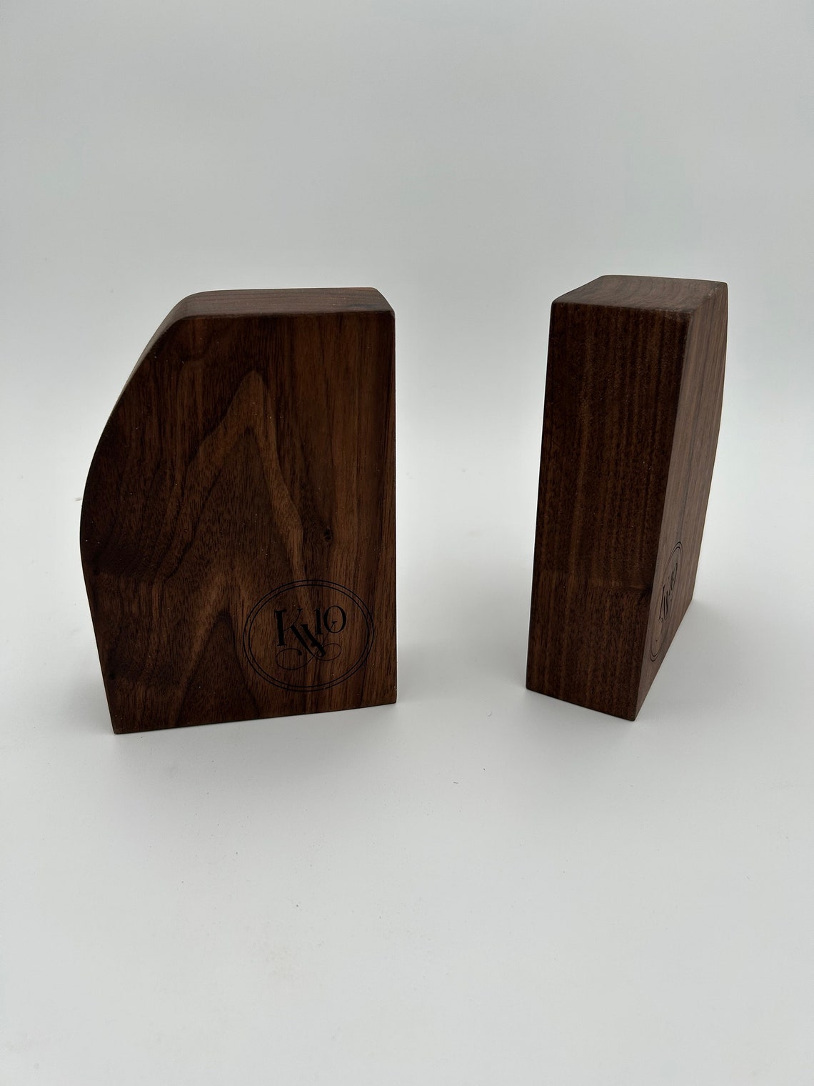 Walnut Bookends - Personalized - Etsy