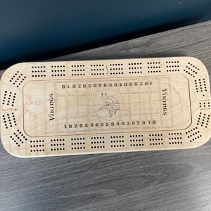 Cribbage Board - Sports Theme - Custom Cribbage Board - Etsy