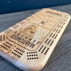 Custom Sports Team Cribbage Board: Engraved Maple, Oak, or Cherry - Etsy