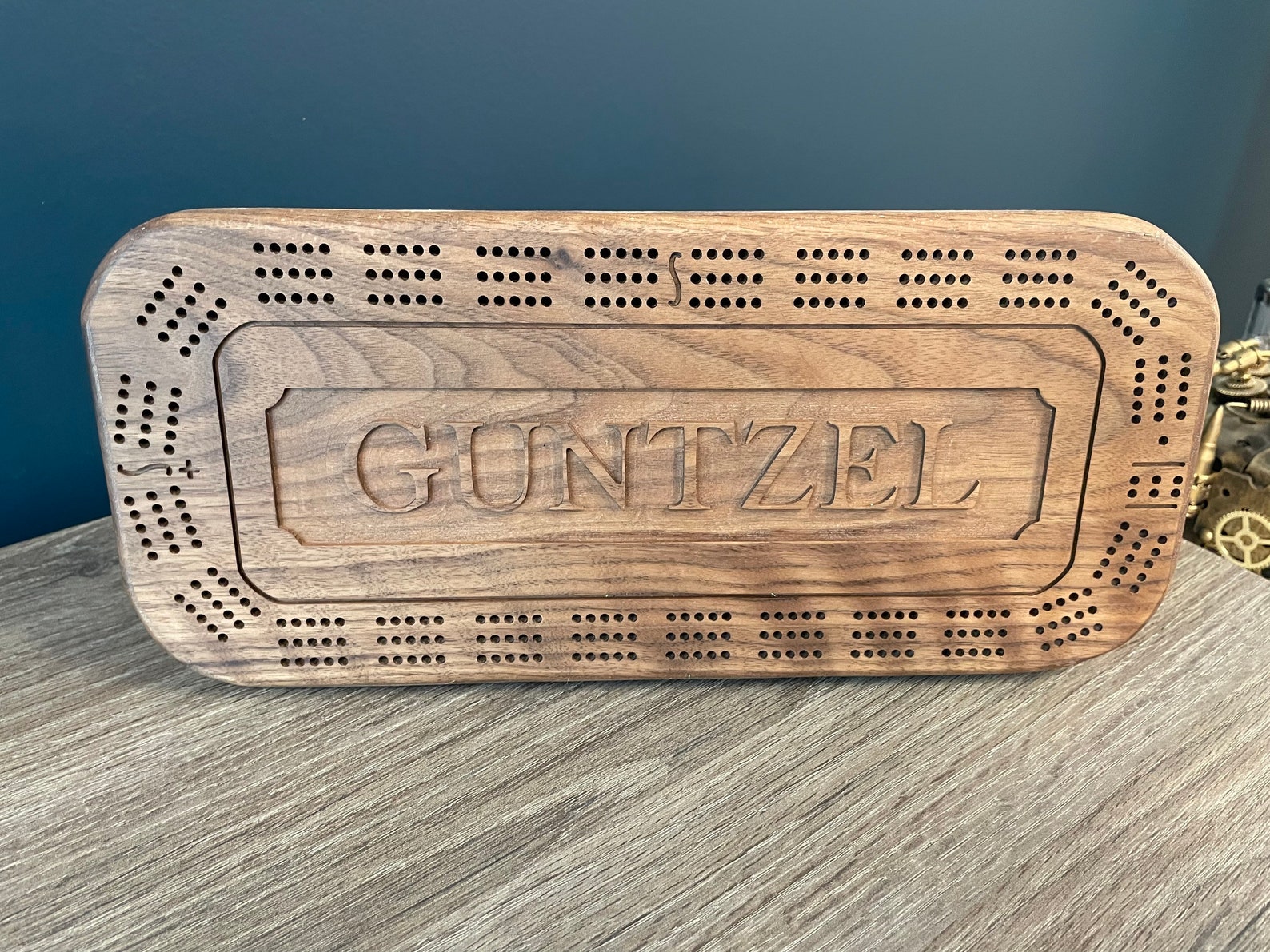 Cribbage Board Custom With Peg Storage - Etsy