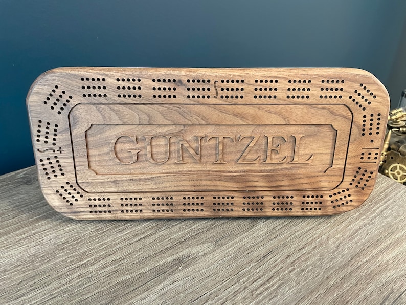 Cribbage Board Custom With Peg Storage - Etsy