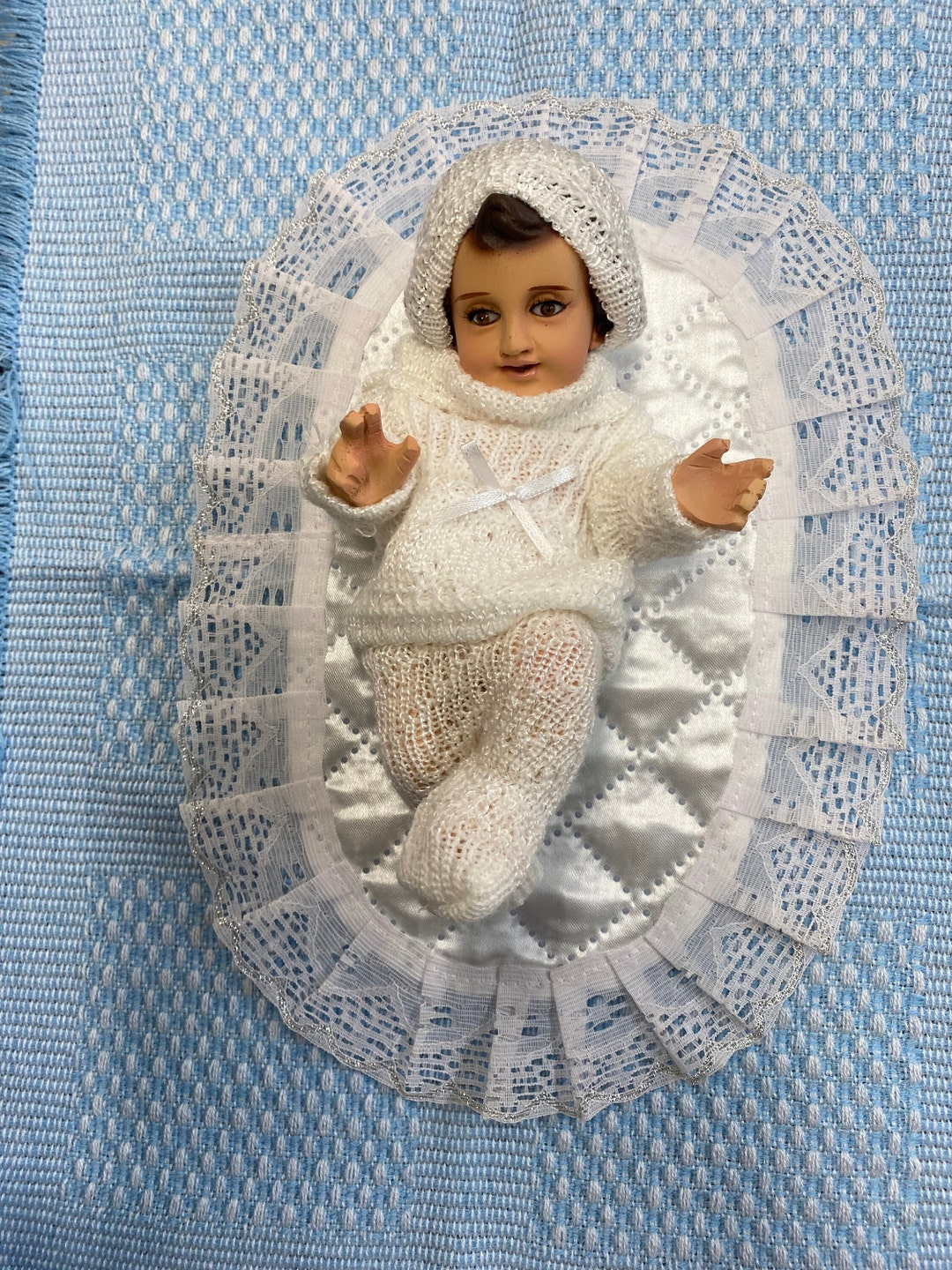 Pijama Nino Dios Tejida Ropon Nino Dios Baby Jesus Nativity - Etsy