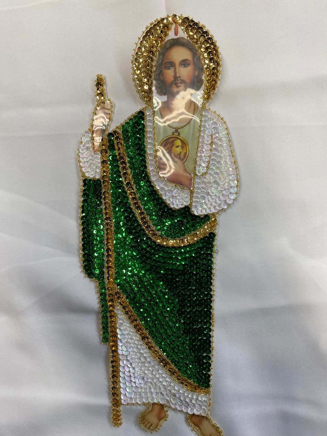 13.5''/32 Cm San Judas Lentejuela ,aplicacion De Lentejuela, Sequin ...