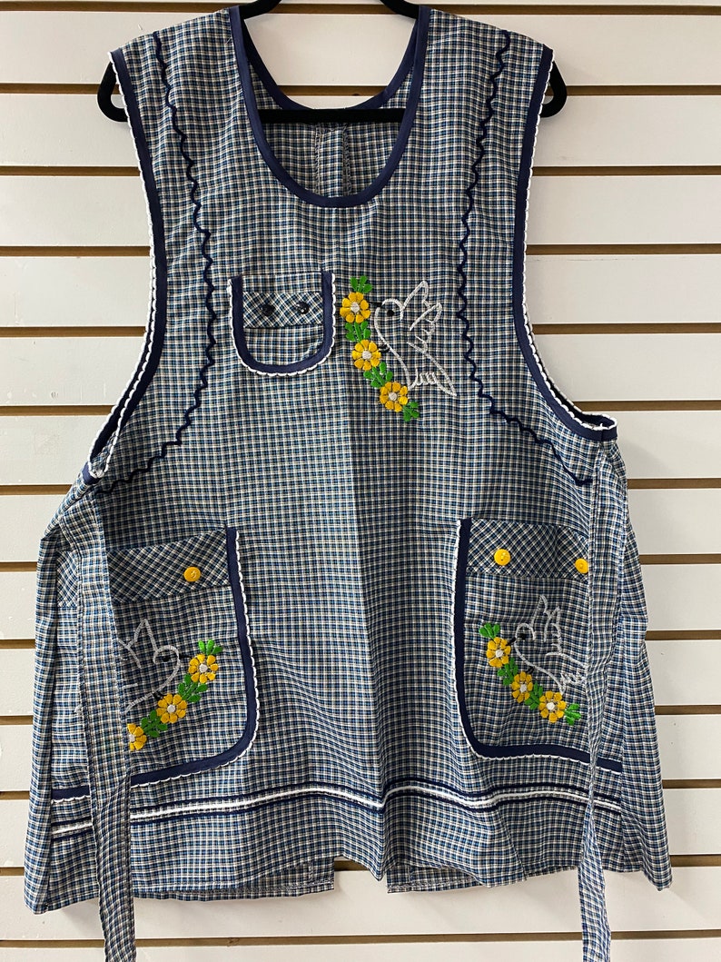 Mandil Mexicano Bordado, Mexican Embroidered Apron, Floral Embroidered ...