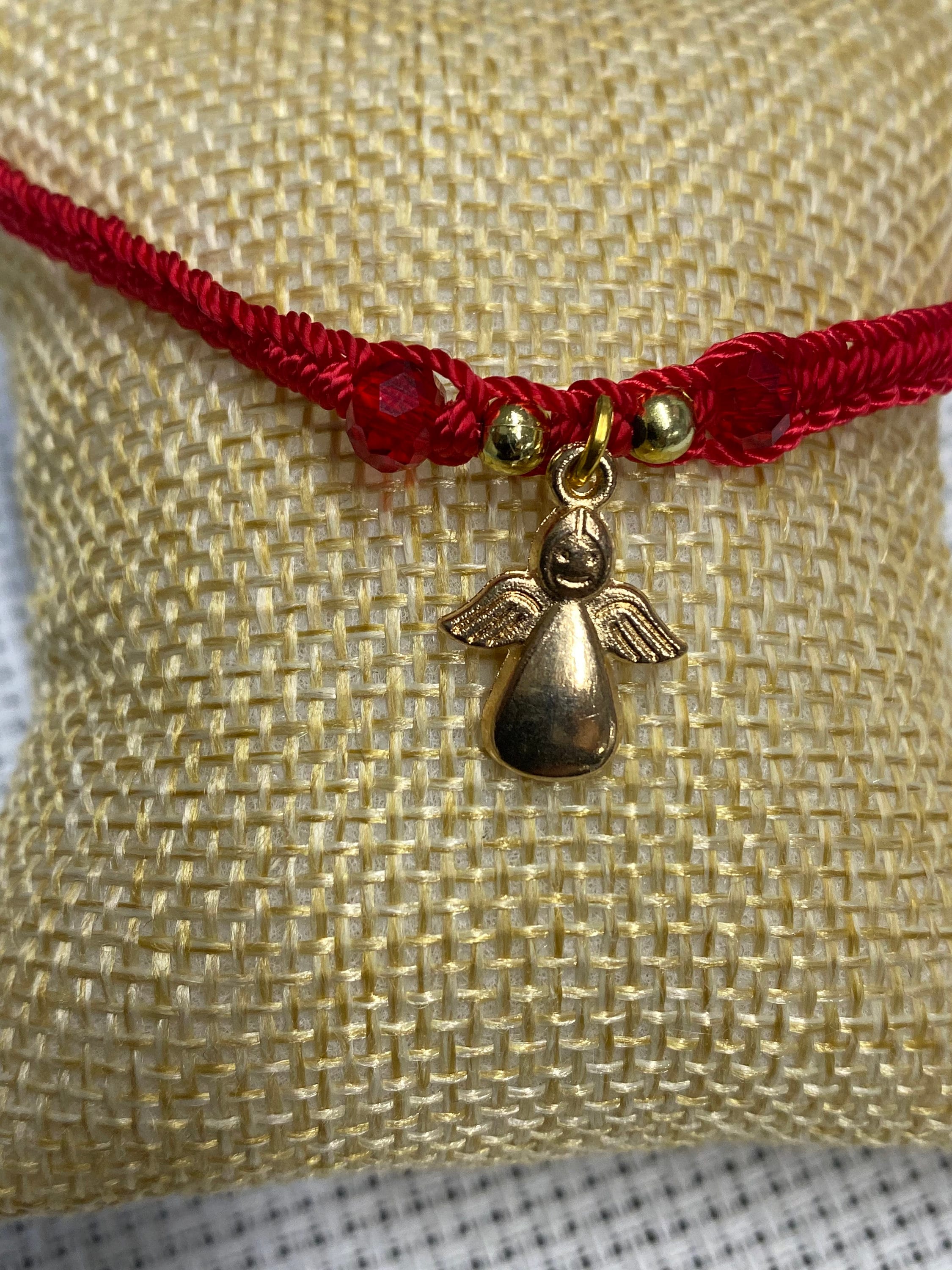 Set De Pulseras Rojas Ojo De Venado Para Bebe, Pulsera Roja Ajustable ...