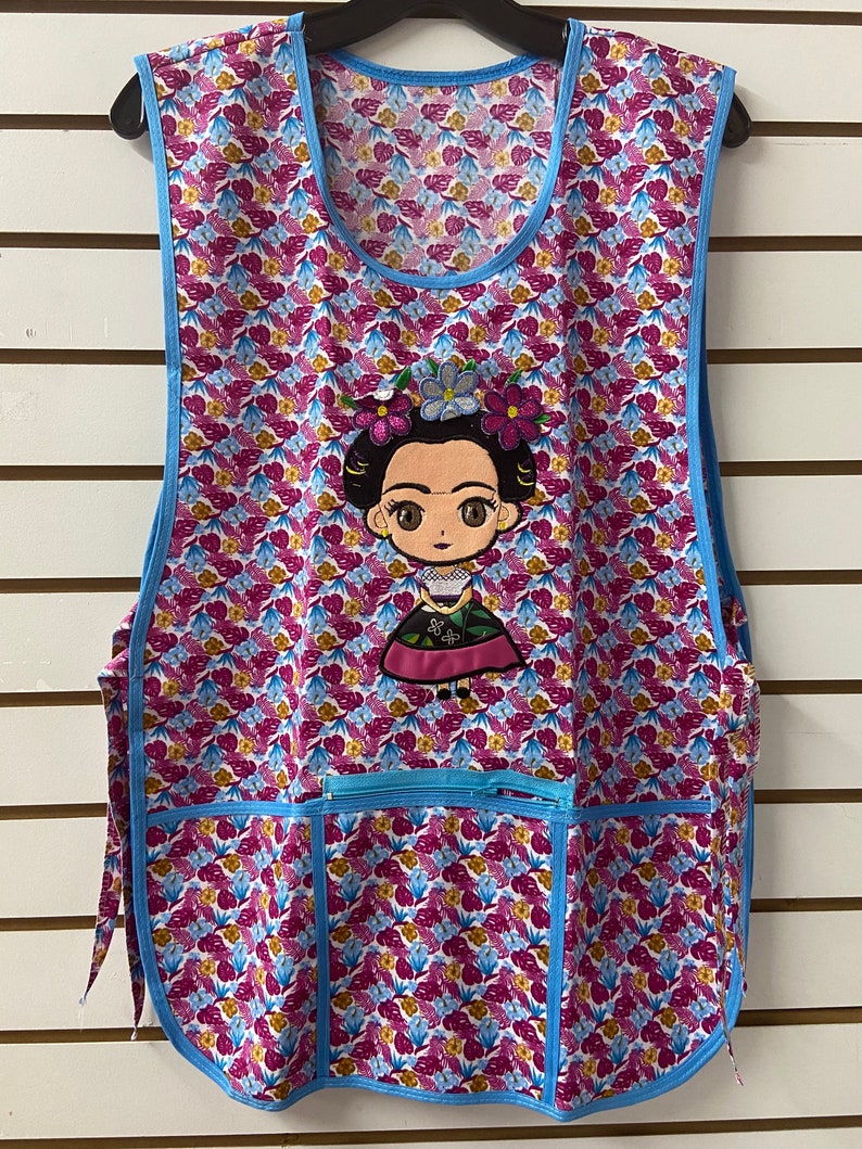 Mandiles Mexicanos Para Maestras Mandil Bordado Escolar - Etsy