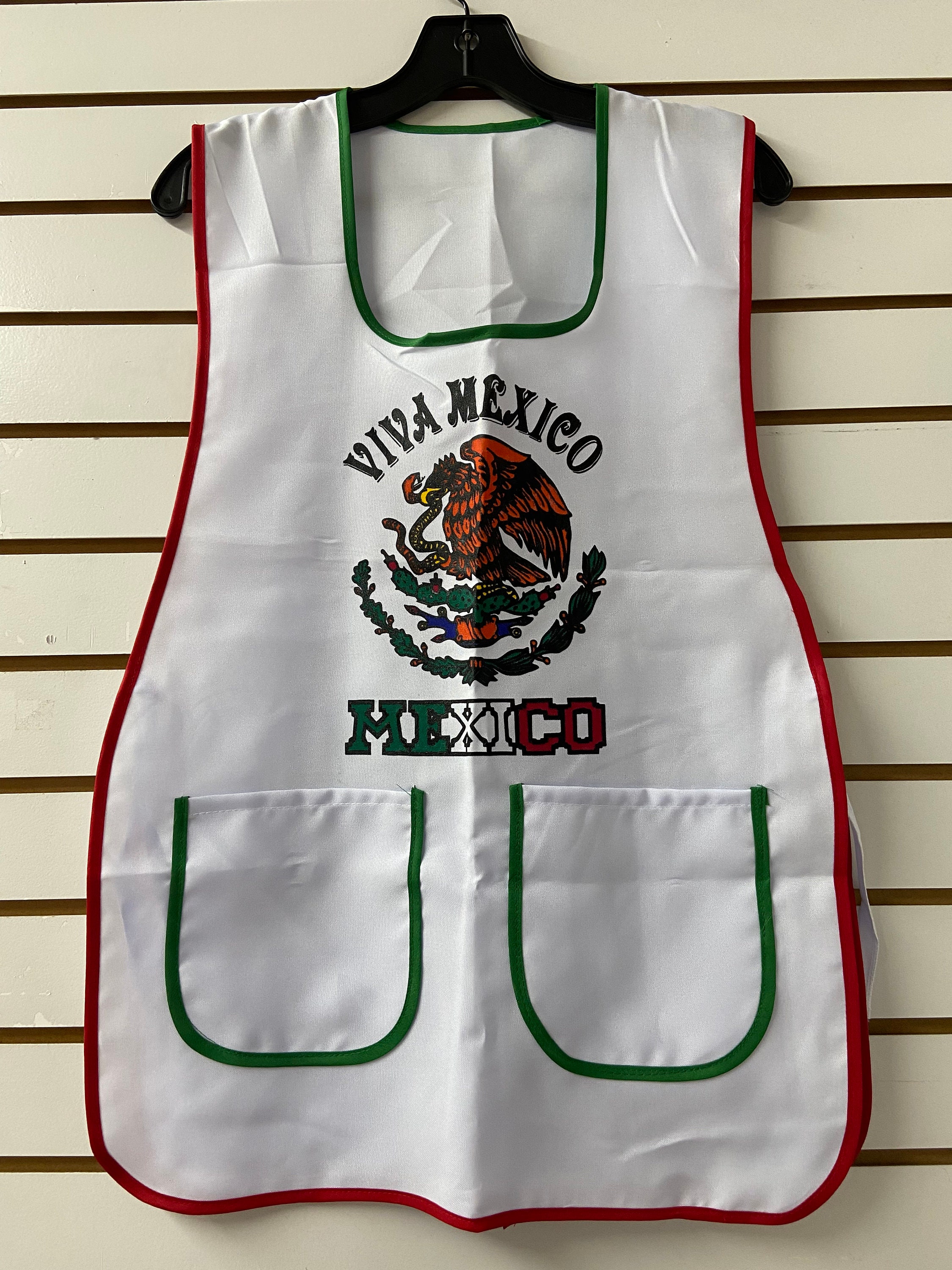 Mandil De Cocina Con Bandera Mexicana, Mexican Flag Apron, Kitchen ...