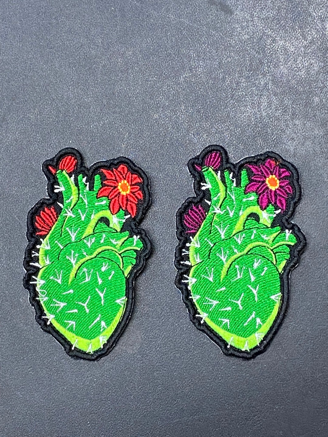 9x6 Cm Parche Bordado Nopal Con Flore-parche Pegado Con Calor-mexico ...