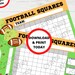 Printable FOOTBALL PREDICTION GAME. Instant Download. Watch Party Prop ...