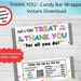 Printable THANK YOU Candy Bar Wrappers-gift Ideas-party Favors ...