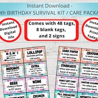 Instant Download Printables College Survival Kit, College Care Package ...