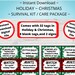CHRISTMAS HOLIDAY Survival Kit, Christmas Holiday Care Package, Gift ...