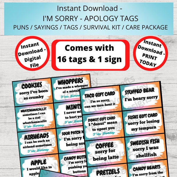 Apology Basket - Etsy