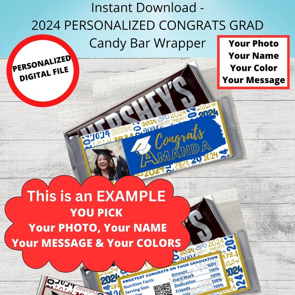 Candy Bar Wrappers - Etsy