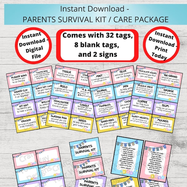 Parent Survival Kit - Etsy