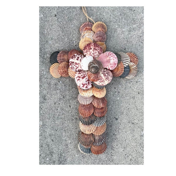 Seashell Cross - Etsy