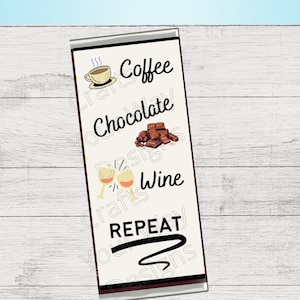 PRINTABLE CHOCOLATE LOVERS Candy Bar Wrappers-gift Ideas-party Favors ...