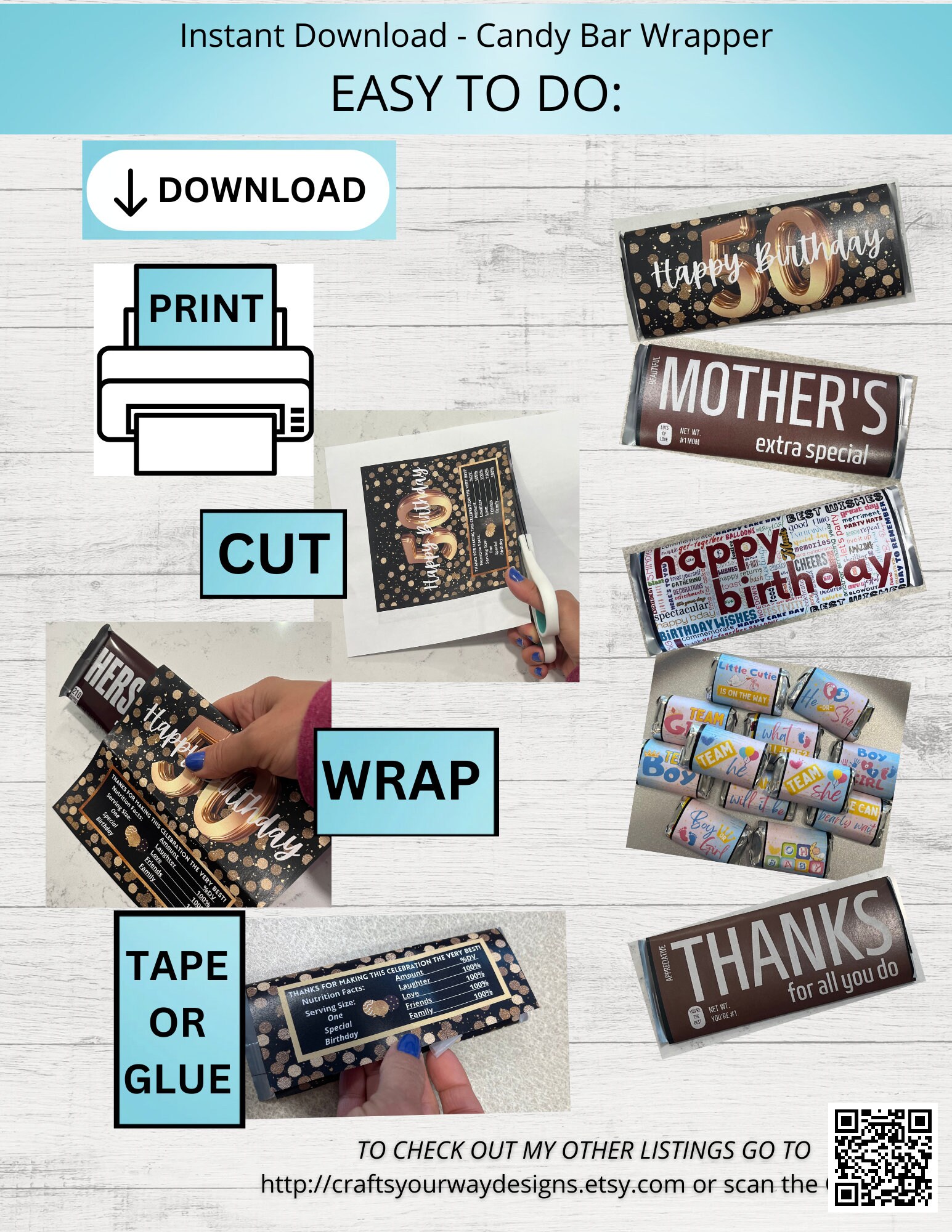 PRINTABLE TEACHER Candy Bar Wrapper-instant Download-teacher ...