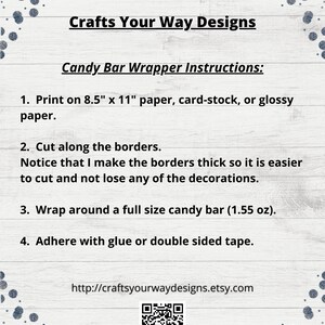 PRINTABLE CHOCOLATE LOVERS Candy Bar Wrappers-gift Ideas-party Favors ...