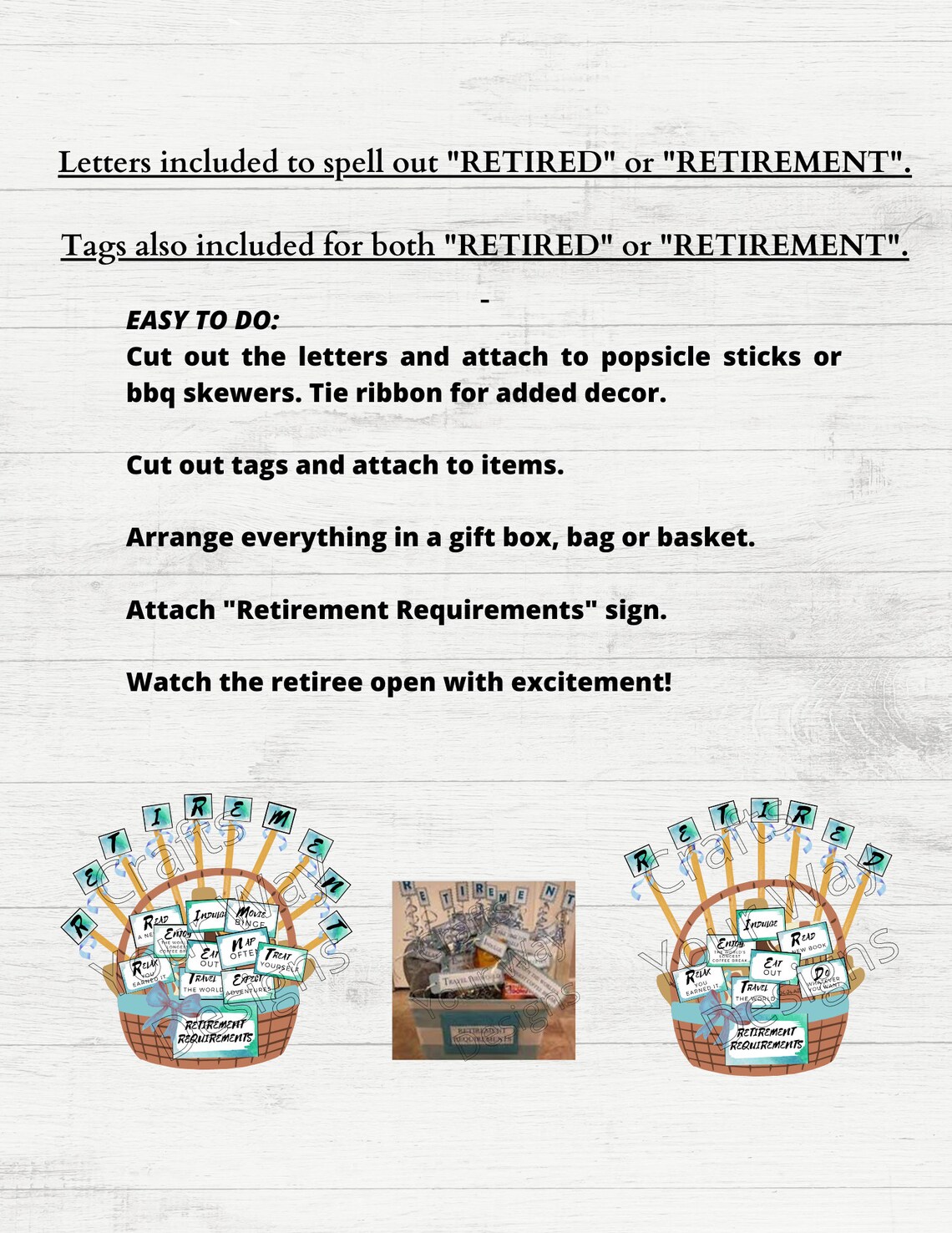 RETIREMENT Survival Kit, RETIREMENT Care Package, Gift Tags, Retirement ...