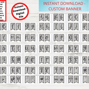 Printable CUSTOM Banner-instant Download-rustic Design- Diy-party ...