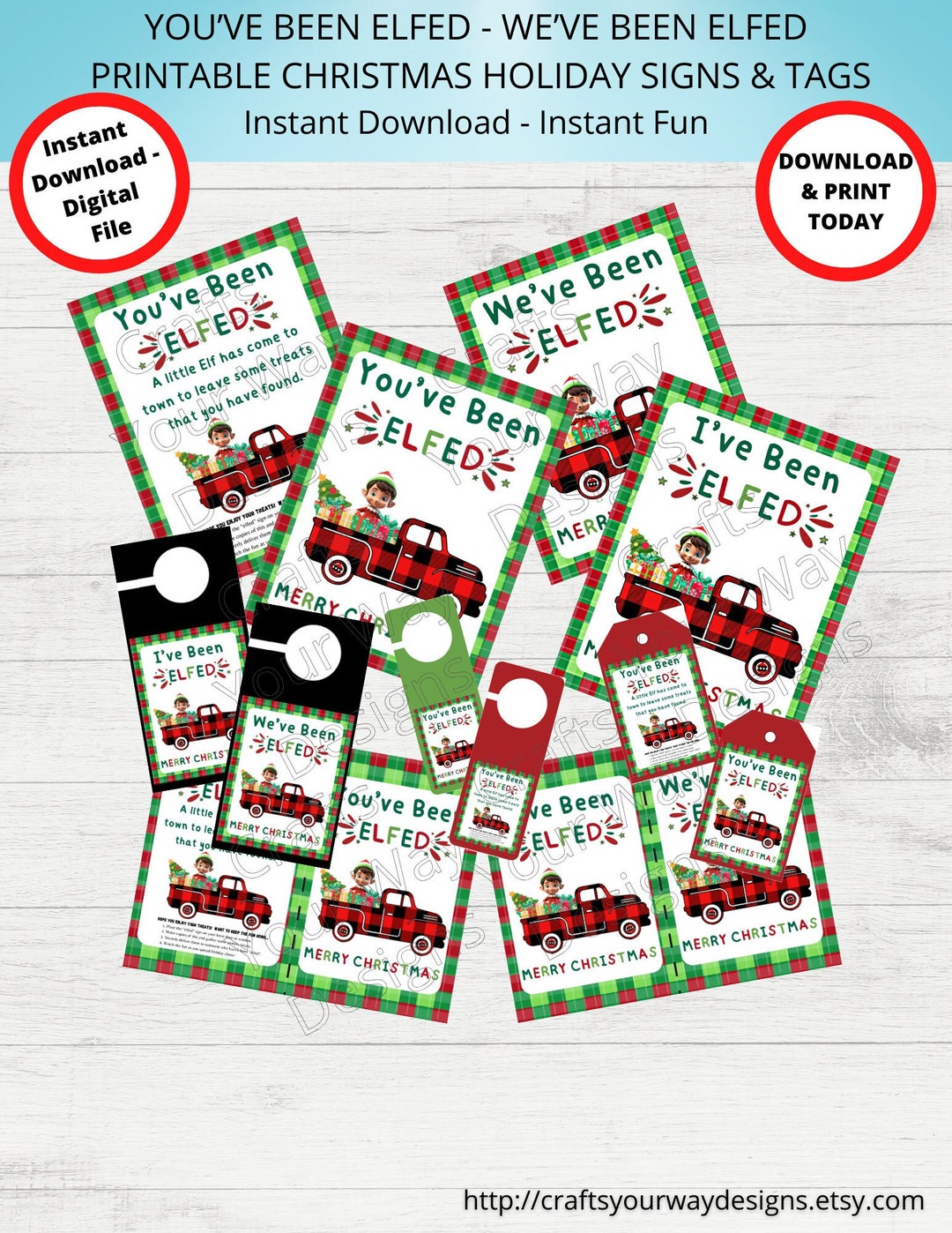 Printable HOLIDAY You've Been ELFED Game. Instant Download. Party ...