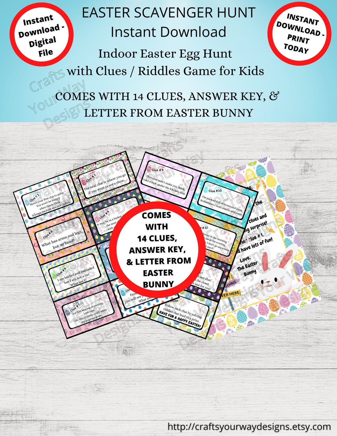 Easter Scavenger Hunt for Kids - Indoor Easter Scavenger Hunt for Kids ...