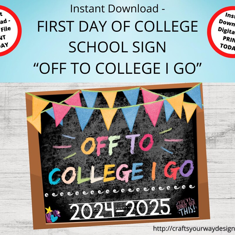 College Signs - Etsy